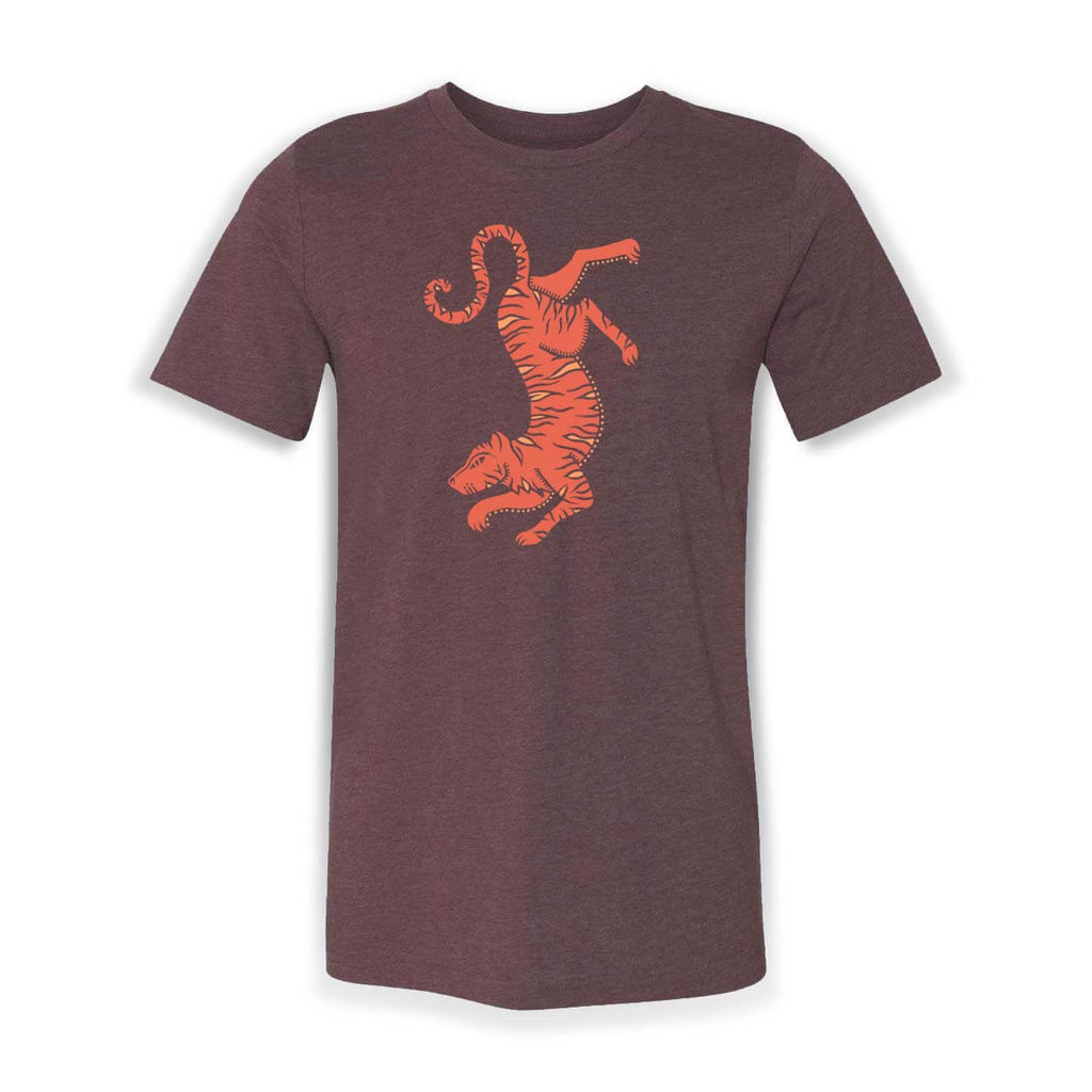 Tiger T-shirt | Purplish Maroon – Ketsol