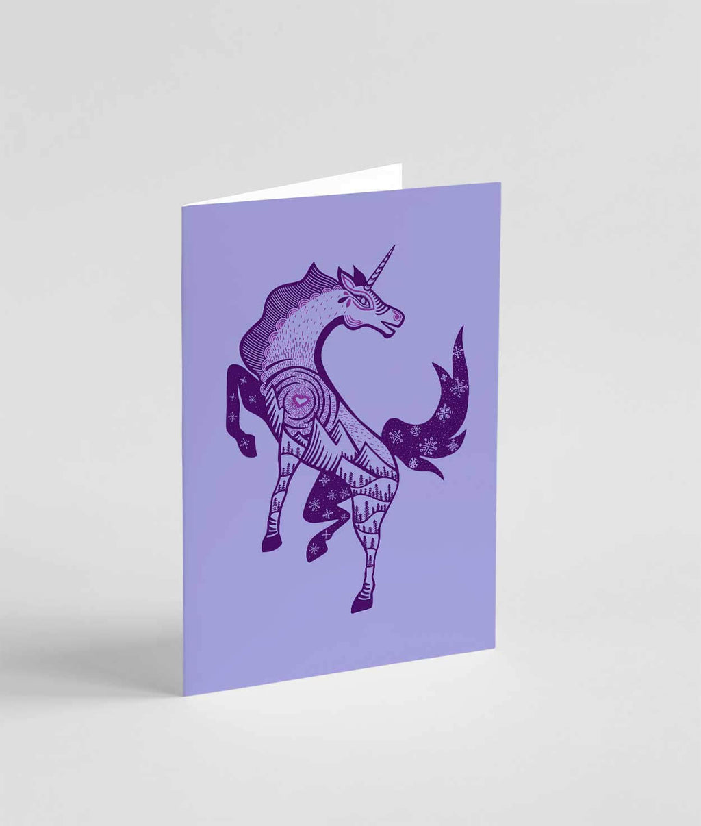 Unicorn Note Card | Purple – Ketsol