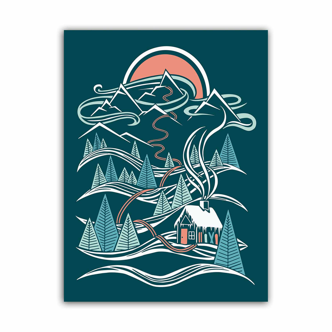 Backcountry Print – Artwork by Elise Holmes of Ketsol